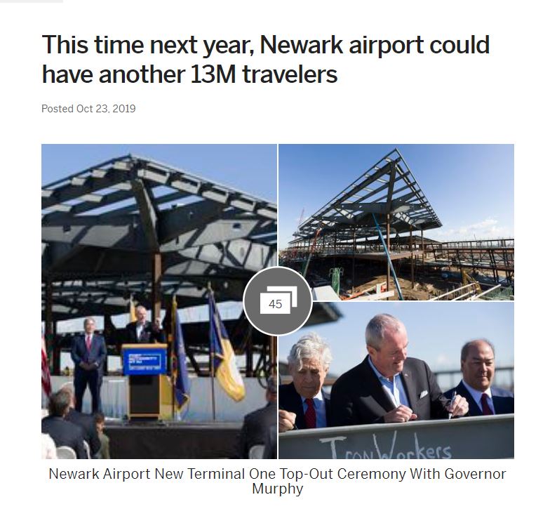 Newark Airport's Terminal One Set To Open in 2021 - New Jersey Airport ...